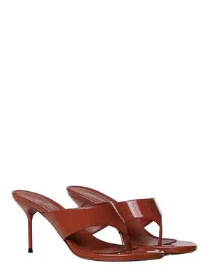 Paris Texas Patent Leather Thong Sandals - Red