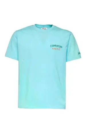 MC2 SAINT BARTH Portland Embroidered T-shirt - Blue
