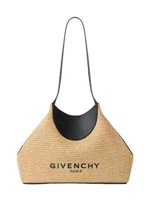 Givenchy Small Logo-print Woven Shoulder Bag - Brown