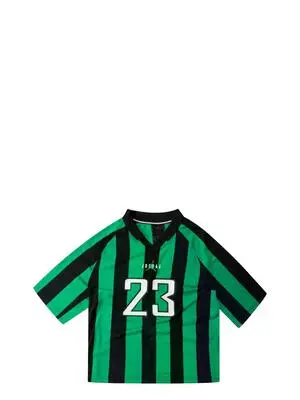 JORDAN Brooklyn Terrace Striped Polo T-shirt - Green