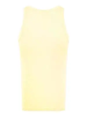 Auralee Ribbed-knit Tank Top - Yellow