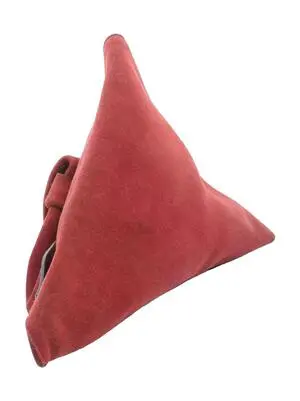 Loewe Anagram Suede Clutch Bag - Red