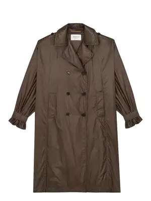 Saint Laurent Double-breasted Trench Coat - Green