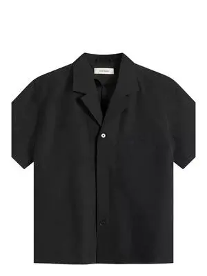 ENTIRE STUDIOS Short-sleeve Camp-collar Shirt - Black