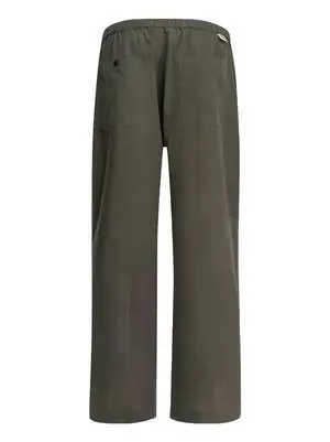 DANTON Pleated Ripstop Trousers - Grey