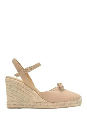 CastaÑer Cyra Bow Detail Wedge Espadrilles - Neutrals