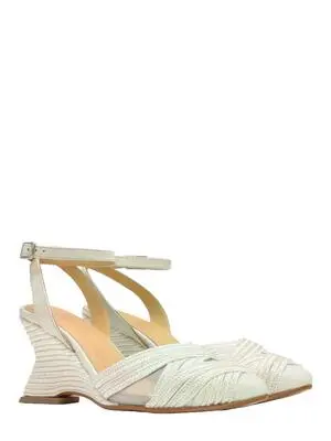 CastaÑer Castañer Geometric Wedge Espadrilles Neutrals