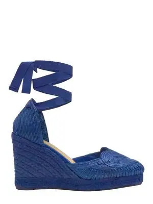 CastaÑer Cacia Heart-motif Wedge Espadrilles - Blue
