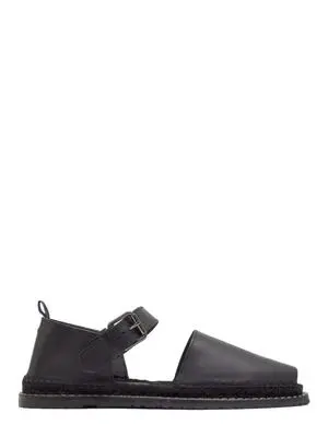 CastaÑer Fer Leather Sandals - Black