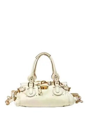 Chloé Chloé Paddington Leather Shoulder Bag Neutrals