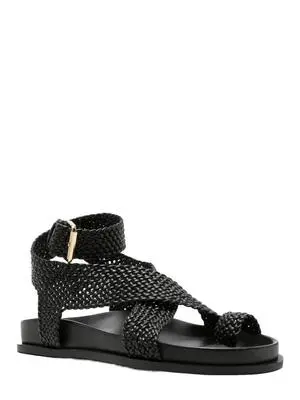 A.emery Jalen Woven Sandals - Black