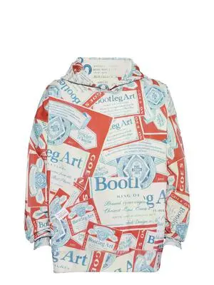 TALKING ABOUT THE ABSTRACTION Graphic Print Hoodie - Red