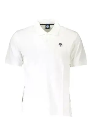 NORTH SAILS Logo-patch Short-sleeve Polo Shirt - White