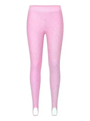 MARINE SERRE Moon Stirrup Leggings - Pink