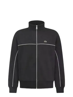 Lacoste Logo Embroidered Zip-fastening Sweatshirt - Black