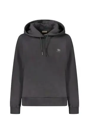 NAPAPIJRI Logo Print Drawstring Hoodie - Black