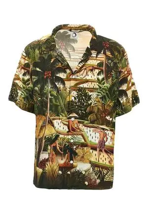 ENDLESS JOY Subak Printed Short-sleeve Shirt - Green