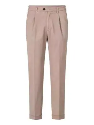 DEVORE INCIPIT Four Stroke Turn-up Trousers - Brown
