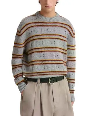 Marni Openwork Knit Cashmere Jumper - Grey