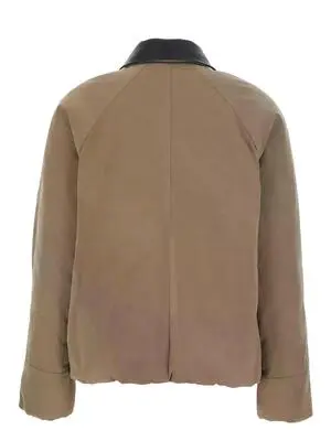 Brunello Cucinelli Leather-trim Panelled Jacket - Neutrals