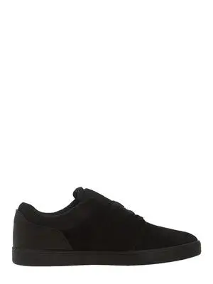 DC SHOES Logo Patch Lace-up Sneakers - Black