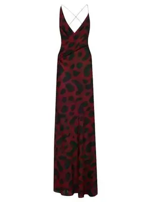 ALEX PERRY Alex Perry Animalier-Print Bias-Cut Dress