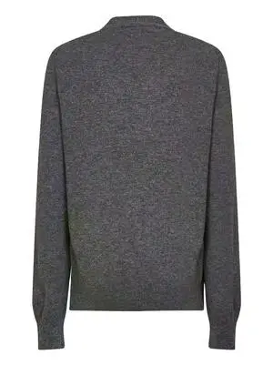 Play Comme Des Garcon Heart-appliqué Cardigan - Grey