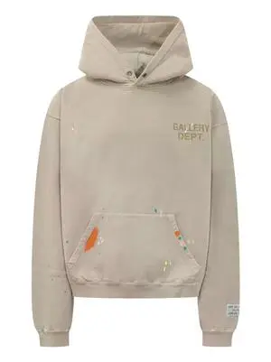 GALLERY DEPT. Paint-splatter Logo Hoodie - Neutrals