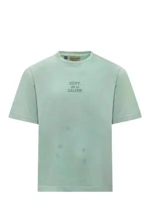 GALLERY DEPT. Faded Effect Logo Print T-shirt - Blue