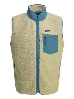 Patagonia Fleece-texture Panelled Gilet - Neutrals