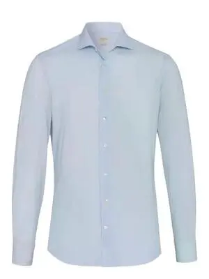 TRAIANO MILANO Long-sleeve Buttoned Shirt - Blue