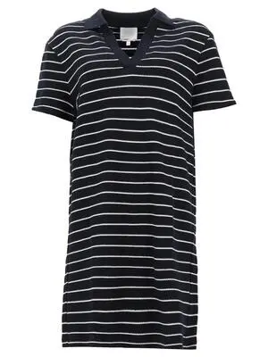 A.p.c. Striped Polo Dress - Blue