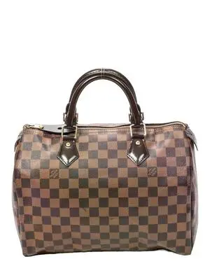 LOUIS VUITTON Speedy 30 Damier Ebène Handbag - Brown