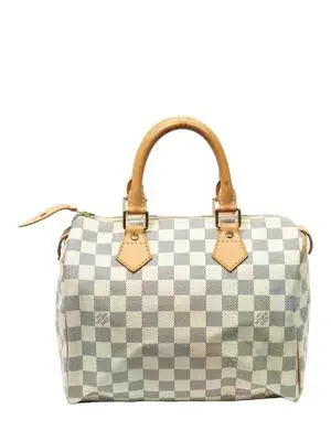 LOUIS VUITTON Damier Azur Speedy Handbag - Neutrals