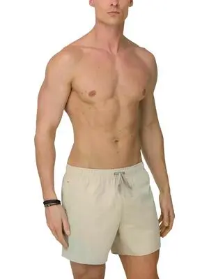 Boggi Milano Drawstring Swim Shorts - Neutrals