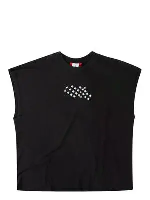 JORDAN Star-print Sleeveless T-shirt - Black