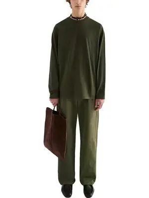 JIL SANDER Long-sleeve Crew-neck T-shirt - Green
