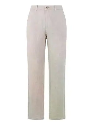 Brooks Brothers Linen Tailored Trousers - Neutrals