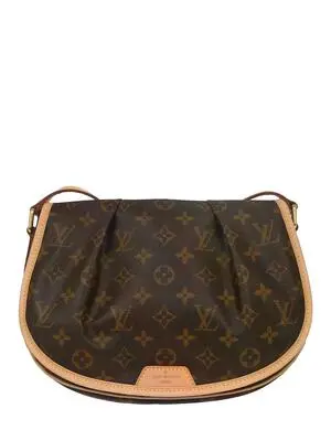 LOUIS VUITTON Monogram Canvas Shoulder Bag - Brown