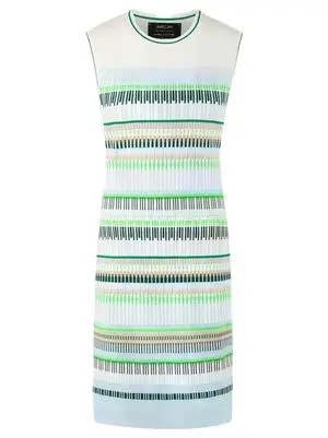 MARCCAIN Striped Sleeveless Mini Dress - Green