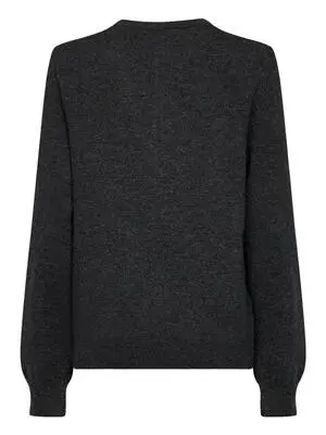 Play Comme Des Garcon Heart Appliqué Cardigan - Grey