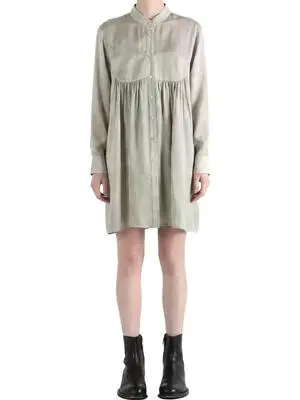 UMA WANG Gathered Mini Dress - Grey