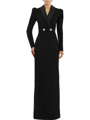 Rebecca Vallance Symphony Crystal-embellished Gown - Black