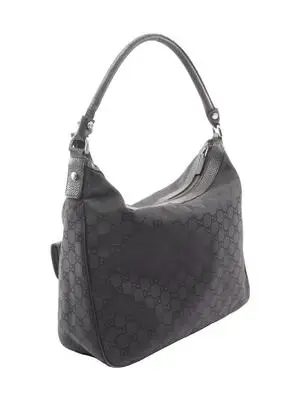 Gucci Gg Monogram Shoulder Bag - Black