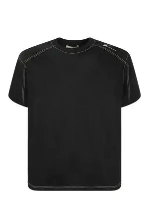 CARRER Hayes Contrast-stitch T-shirt - Black