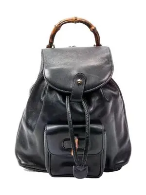 Gucci Bamboo Backpack - Blue