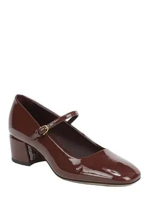 Franco Sarto Davi Mary Jane Block Heel Pumps - Red