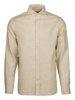 Swims Santorini Stretch Linen & Cotton Button-up Shirt Mist