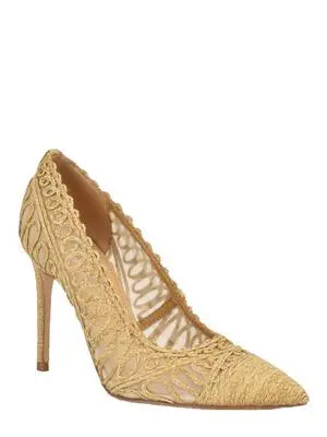 Nine West Frista Pointed Toe Stiletto Pumps - Beige