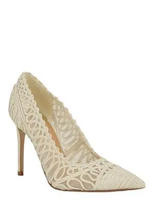 Nine West Frista Pointed Toe Stiletto Pumps - Ivory